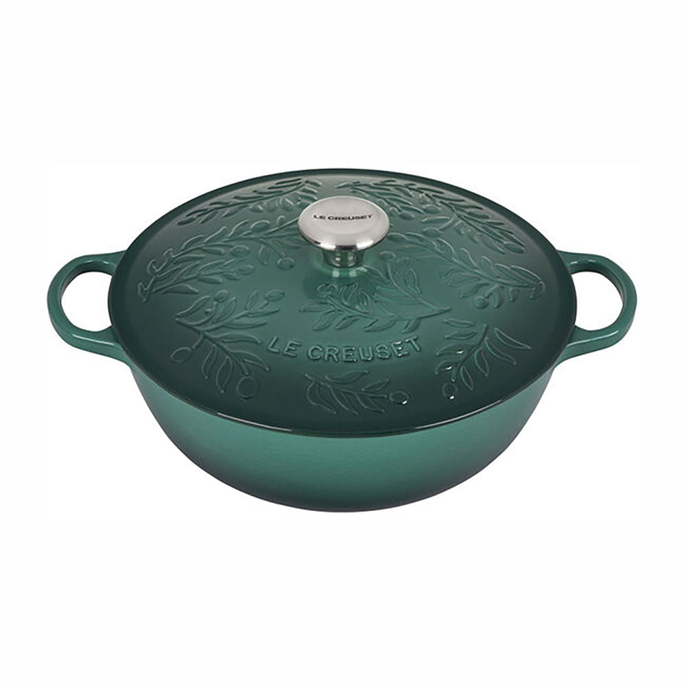 Le Creuset Olive Branch Collection 5-1/4 Quart Signature Enameled Cast ...